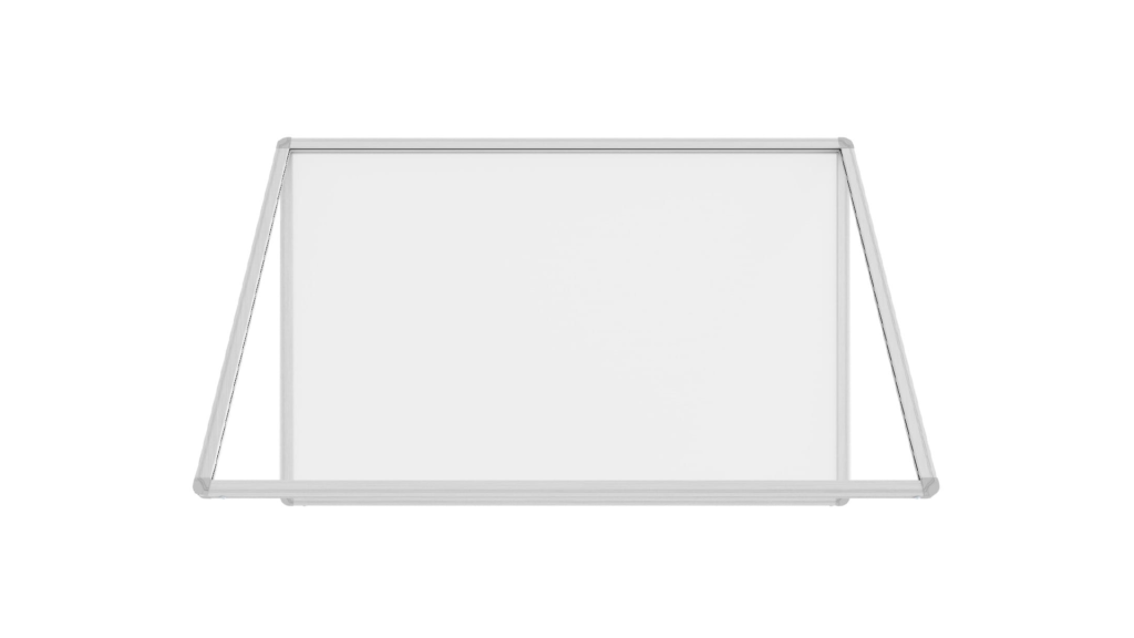 Magnetic Whiteboard Display Case 120x90 Aluminium Frame