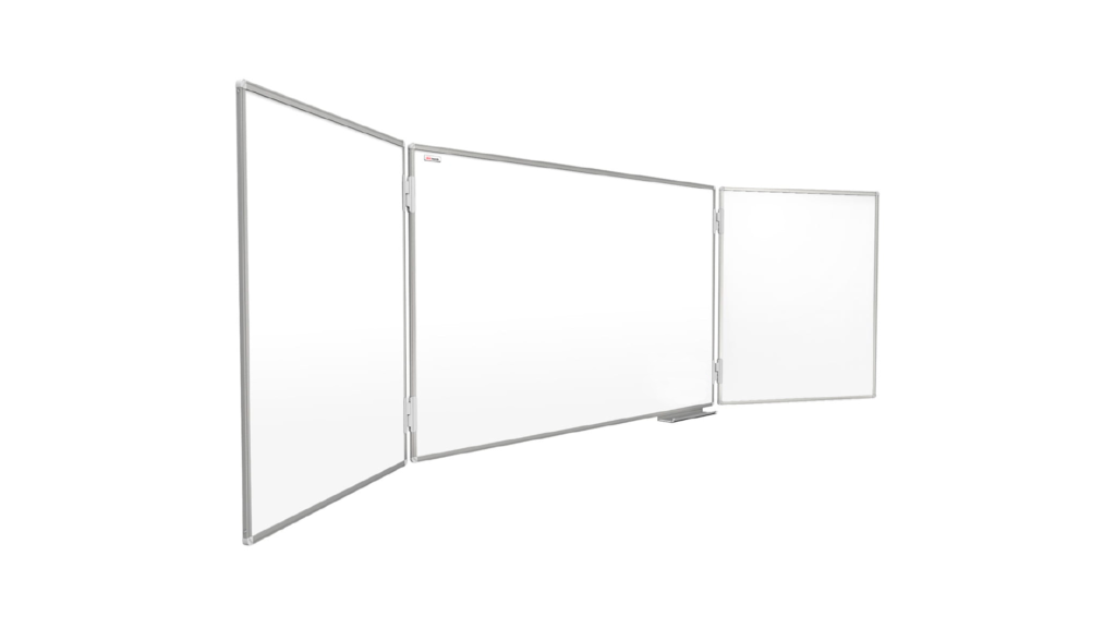 Triple panel magnetic whiteboard - ALLboards UK