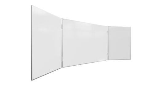 Triple panel magnetic whiteboard ceramic P3 - ALLboards UK