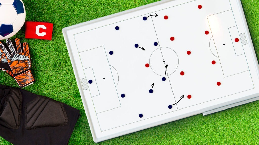 Football Tactical Board - 90x60 cm Magnetic Coach Whiteboard