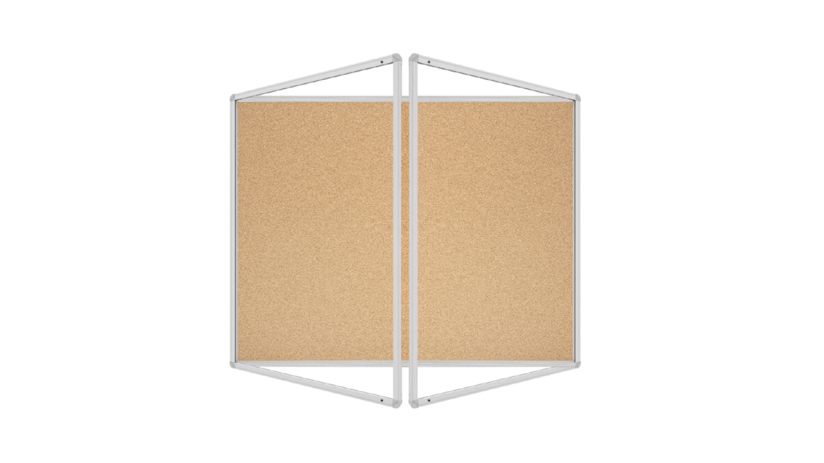 Cork Display Case 120x120 cm Aluminium Frame