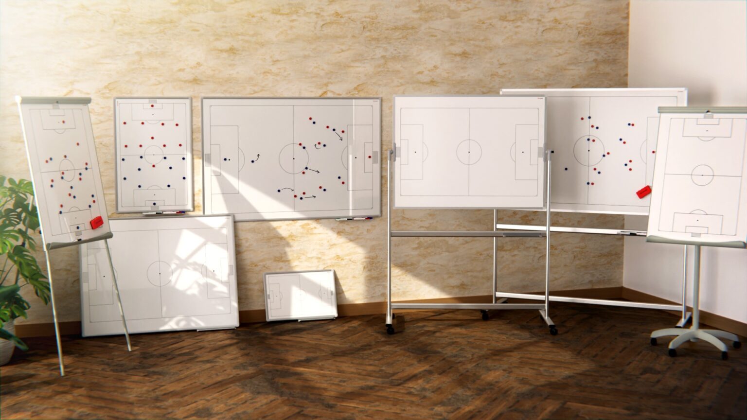 Football Tactical Board - 60x40 cm Magnetic Coach Whiteboard