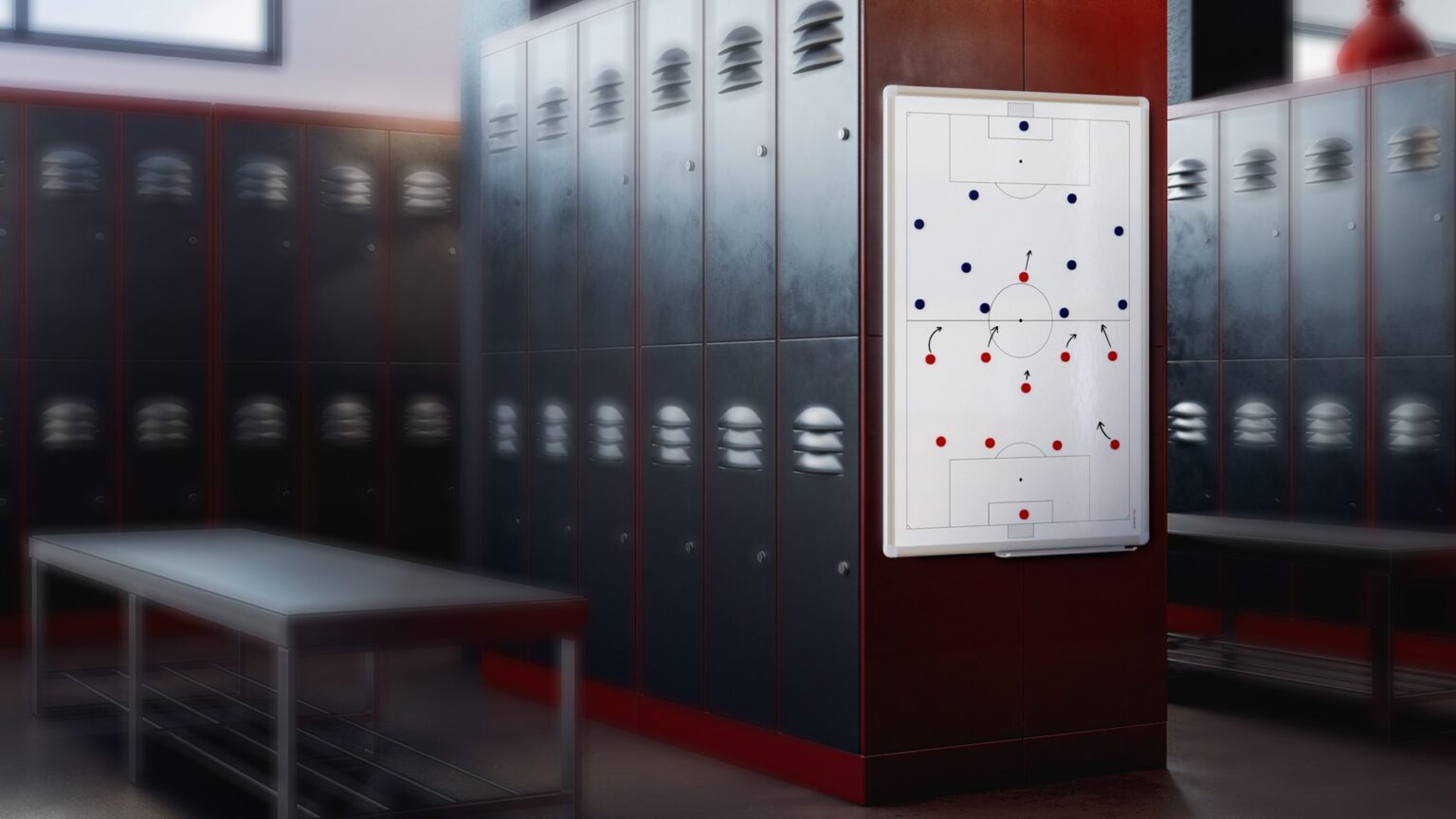 Football Tactical Board - 90x60 cm Magnetic Coach Whiteboard