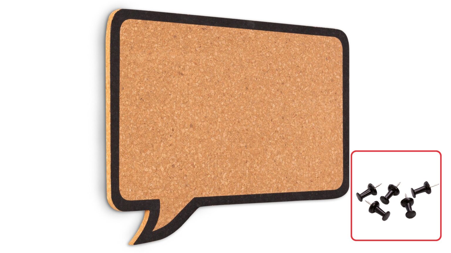 Cork Noticeboard "Speech Bubble" 44x29 cm